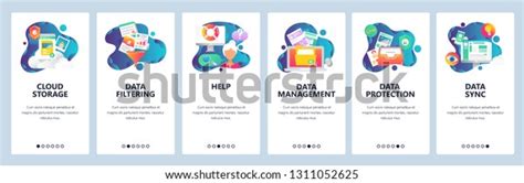 Web Site Onboarding Screens Computer Internet Stock Vector Royalty Free 1311052625