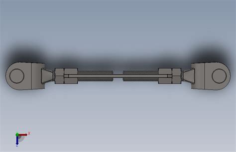 UU型开式索具螺旋扣KUUD36 M CBT 3818 1999 SOLIDWORKS 2018 模型图纸下载 懒石网