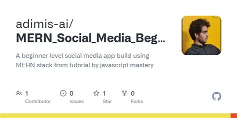 GitHub Adimis Ai MERN Social Media Beginners A Beginner Level Social Media App Build Using
