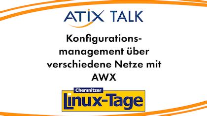 Konfigurationsmanagement Ber Verschiedene Netze Mit Awx Atix Ag