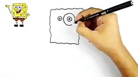 نقاشی باب اسفنجی آموزش گام به گام
