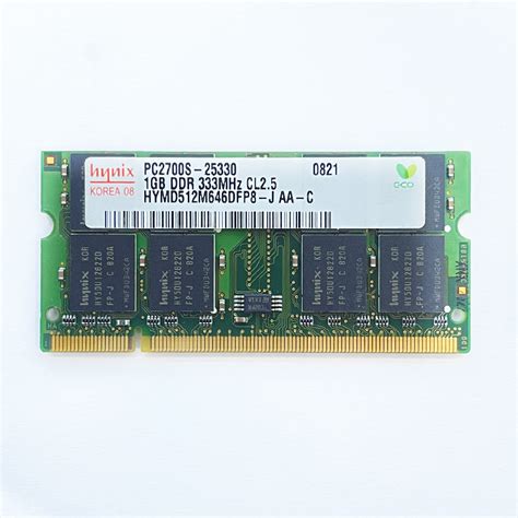 ☄hynix Chipset Ddr Ddr1 512mb 333mhz Pc 2700s Notebook Memory Laptop