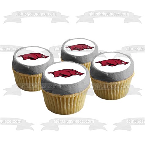 The University Of Arkansas Razorbacks Logo Ncaa Edible Cake Topper Ima