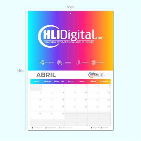 Calendario De Pared Con Faldilla Refuerza Tu Marca Todo El Año