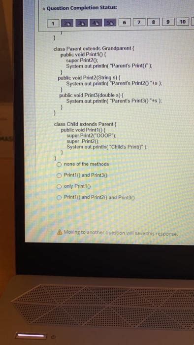 Solved Wich Methods In The Following Code Are Overriden Chegg