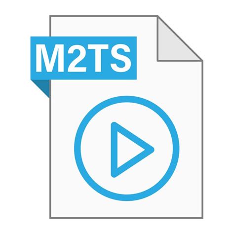 Premium Vector Modern Flat Design Of M2ts File Icon For Web