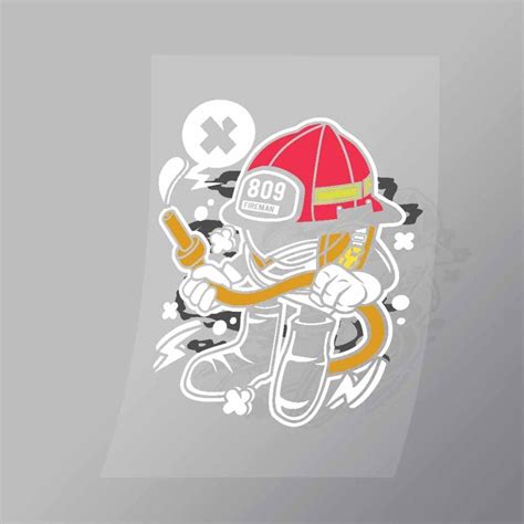 Firefighter Dtf Apparel Transfer Dtf Shop