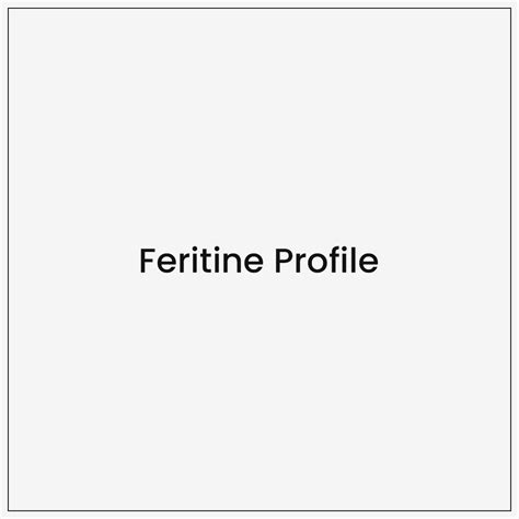 Feritine Profile Gooddays Healthcare