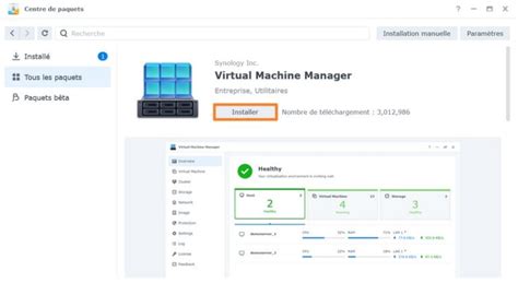 Installer Et Utiliser Synology Virtual Machine Manager