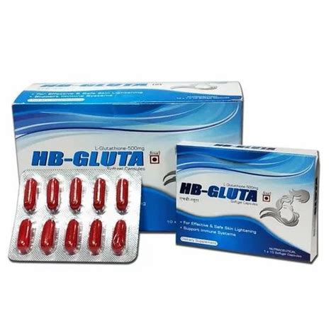 L Glutathione Softgel Capsules Packaging Type Blister Packaging Size