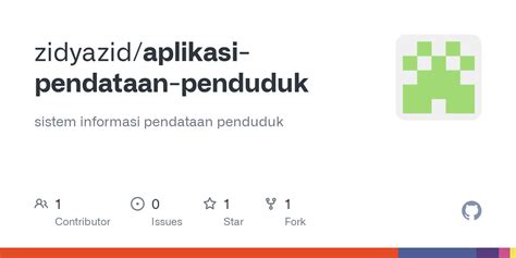 GitHub Zidyazid Aplikasi Pendataan Penduduk Sistem Informasi