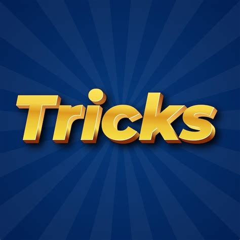 Premium Photo Tricks Text Effect Gold Attractive Background Card Photo