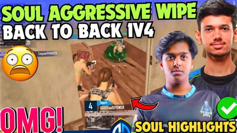 Iqoosoul Spower Back To Back 1v4 Clutch 😳 Soul Nakul And Spower On Fire 🔥
