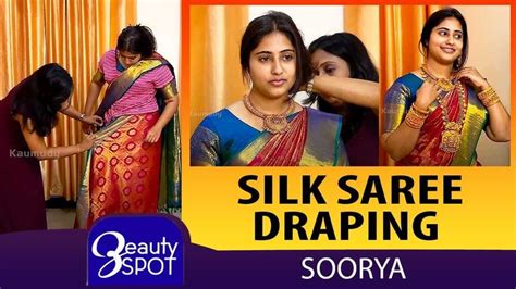 Silk Saree Draping Bridal Saree Draping Styles Saree Pleating