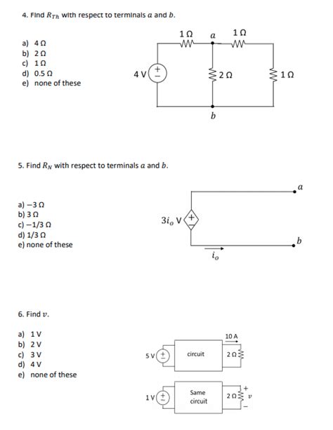 Solved 1 Find V A 0 V B 1 V C 2 V D 3 V E None Of Chegg Com