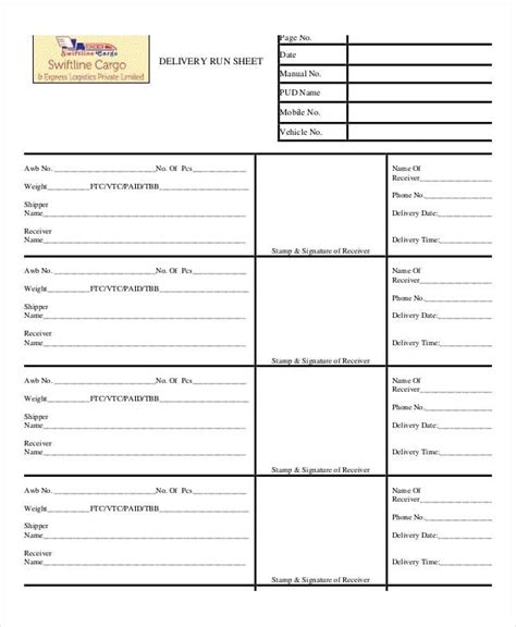 Run Sheet Template 11 Free Sample Example Format Run Sheet Template 11 Free Sample Example Format