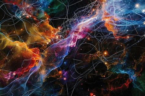premium photo quantum neural networks depicted in an abstract di