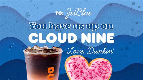 Dunkin On Twitter It Was Love At First Flight Jetblue Happy