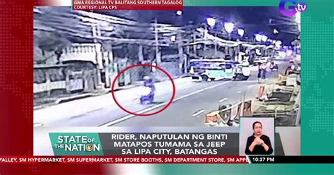 Rider, naputulan ng binti matapos tumama sa jeep sa Lipa City, Batangas ...