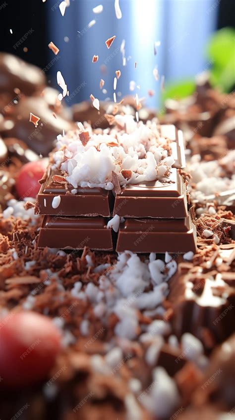 Premium Photo 3d Modeling And Rendering Chocolte Uhd Wallpaper