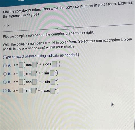 solved plot the complex number and find its absolute value