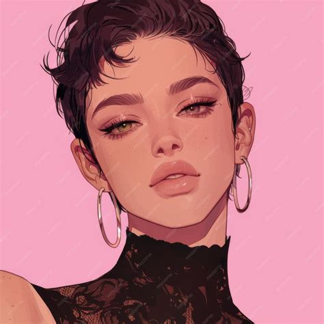 Premium Photo Avatar Of Androgynous Nonbinary Queer Character