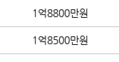인천 동춘동 해송마을동남아파트 52㎡ 1억8000만원에 거래
