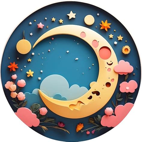 Symbole Du Croissant De Lune Icône De La Phase Lunaire Illustration De