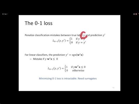 Free Video Loss Minimization In Machine Learning Lecture From UofU Data Science Class