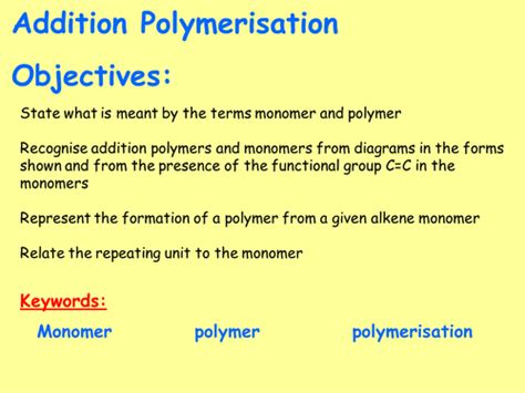 Aqa C7 8 New Spec 4 7 Exams 2018 Addition Polymerisation Triple Only Teaching Resources