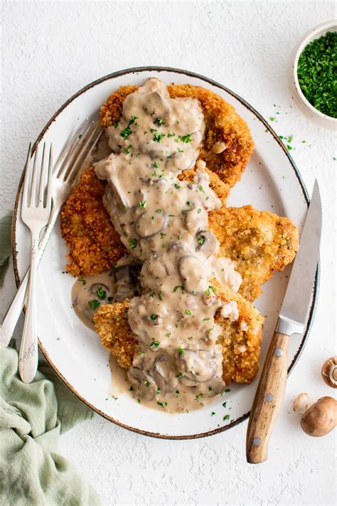 Jägerschnitzel Pork Schnitzel And Mushroom Gravy