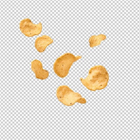 ポテトチップス 背景のない Png プレミアムpsdファイル