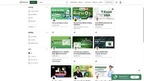 แจกพิกัด 13 คอร์สเรียน Excel ฟรี