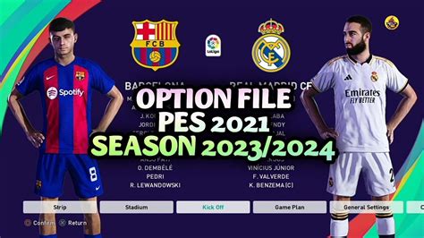 PES 2021 OPTION FILE PES 2021 SEASON UPDATE 23 24 PS4 REVIEW YouTube