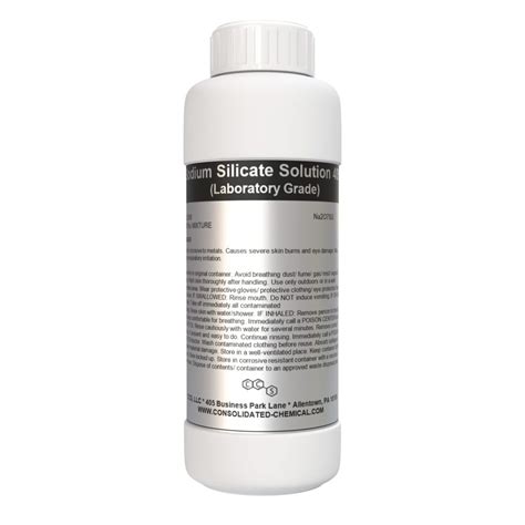 Sodium Silicate 40 Solution Consolidated Chemical