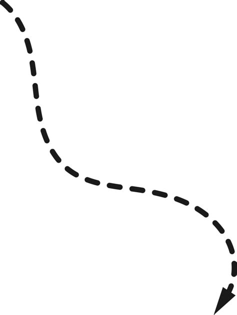 Main Tiré Pointillé La Flèche Forme 21999455 Png