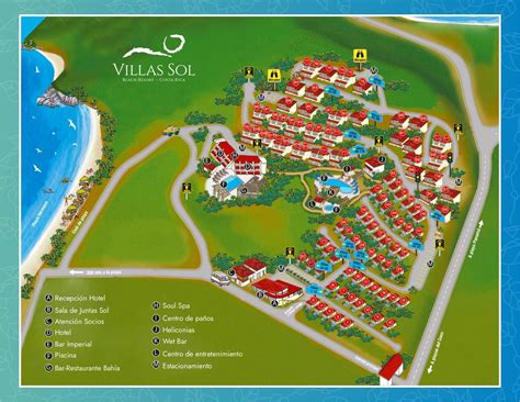 Mapa Hotel Villas Sol Beach Resort