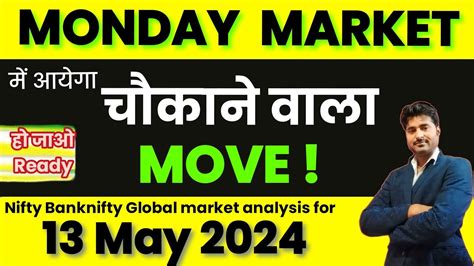 Nifty Prediction And Bank Nifty Analysis For Monday 13 May 2024