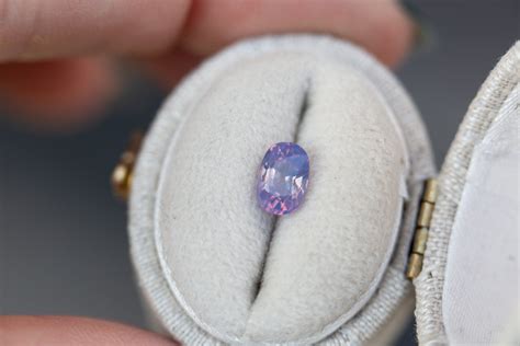 97ct Oval Opalescent Purple Pink Sapphire Oore Jewelry