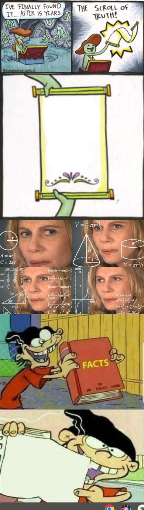 Very Complex Scroll Of Truth Blank Template Imgflip