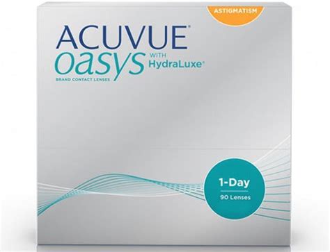 Acuvue Oasys 1 Day Toric Daily Contact Lenses For Astigmatism 90pk