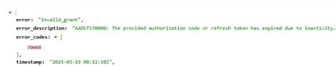 Azure Aadsts70008 When Redeeming An Authorization Code Microsoft