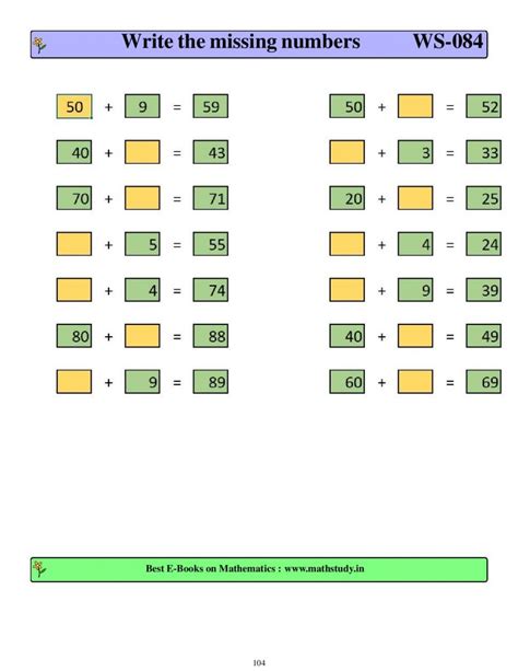 Free Grade 1 Math Worksheets Pdf Download Best E Books Mathematics