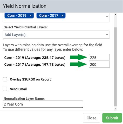 Yield Normalization FieldAlytics Help