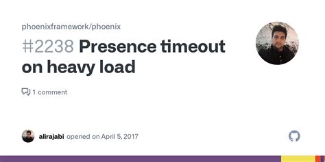 Presence Timeout On Heavy Load · Issue 2238 · Phoenixframeworkphoenix