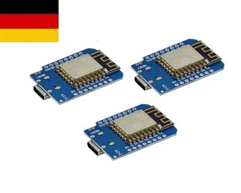 3 StÜck D1 Mini Esp8266 Esp32 Arduino Mikrokontroller Wifi Modul Wemos