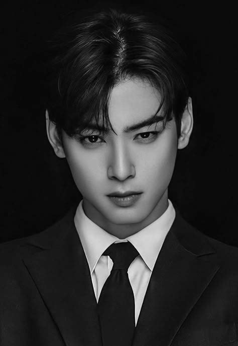 Cha Eun Woo Black And White