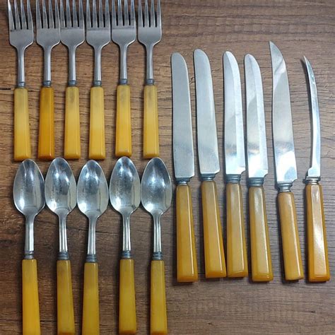 Bakelite Flatware Etsy