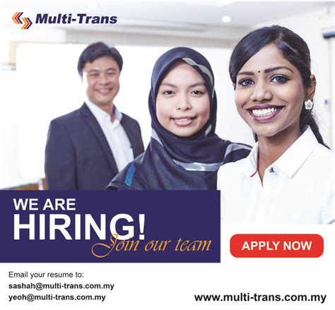 Multi Trans Sdn Bhd On Linkedin 🚀 Join Our Team Were Hiring A