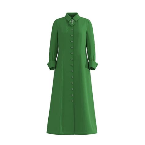 Graceart Women Clergy Cassock Robe For Church Cross Pastor Robes Priest